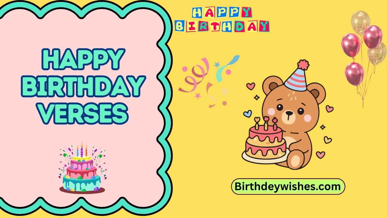 207+ Happy Birthday Verses That Melt Hearts Instantly